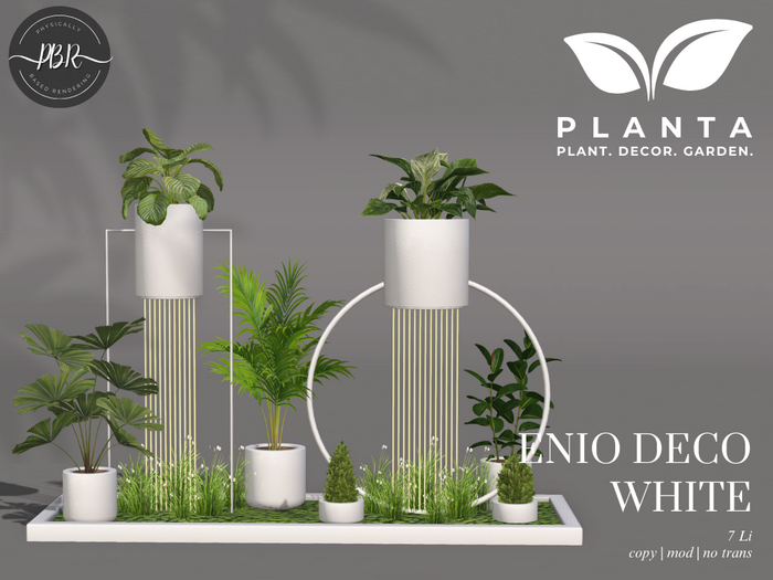 Second Life Marketplace - Planta - Enio Deco White